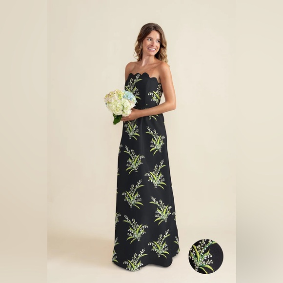 Lulakate | Dresses | Lula Kate Hayes Lily Of The Valley Jacquard Black ...